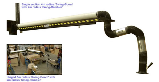 Long Reach Fume Extraction Arms :: Horizon Int